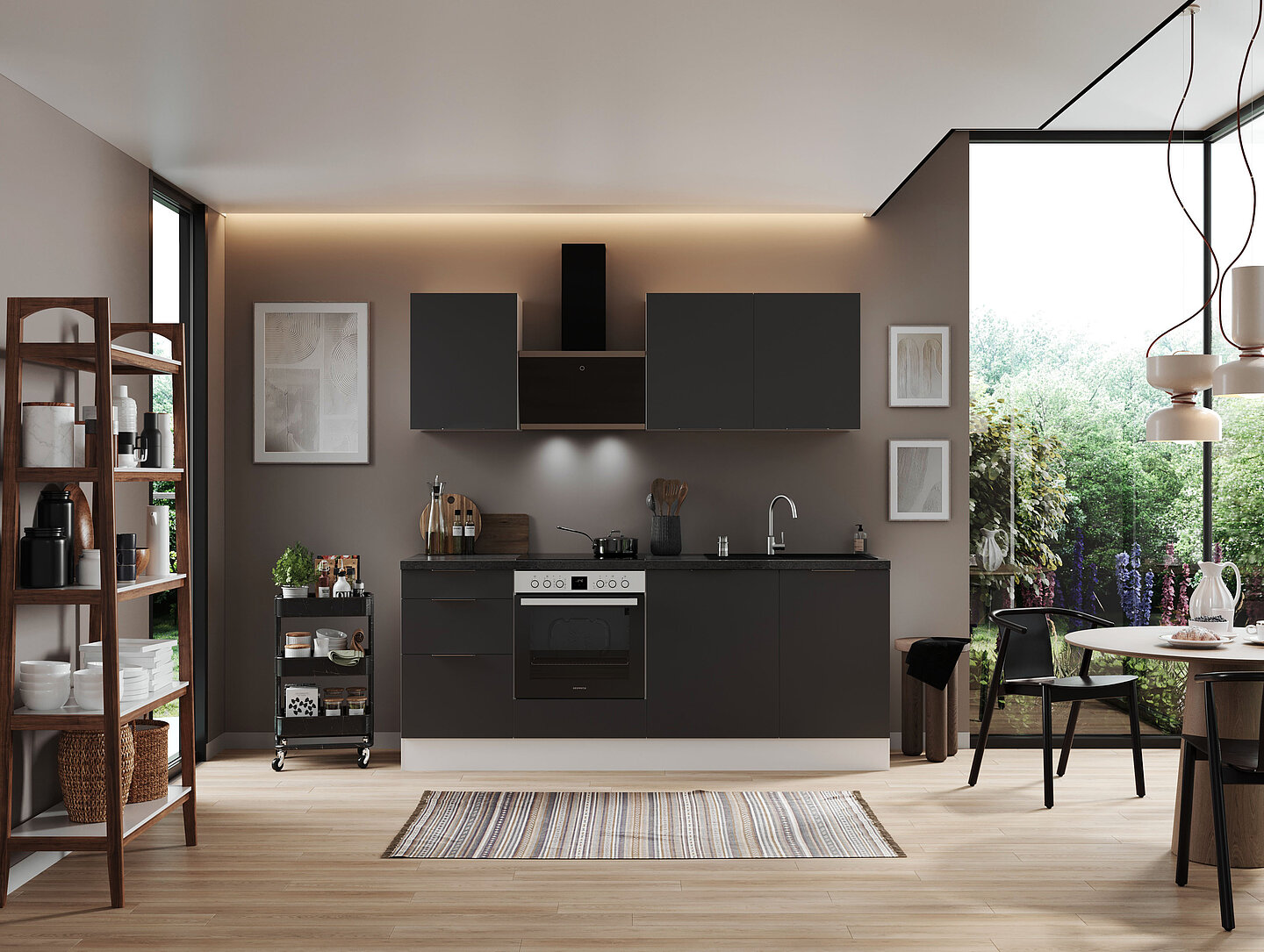 DC Kitchen 30- Straight Line, Size 220cm - Premium Kitchens